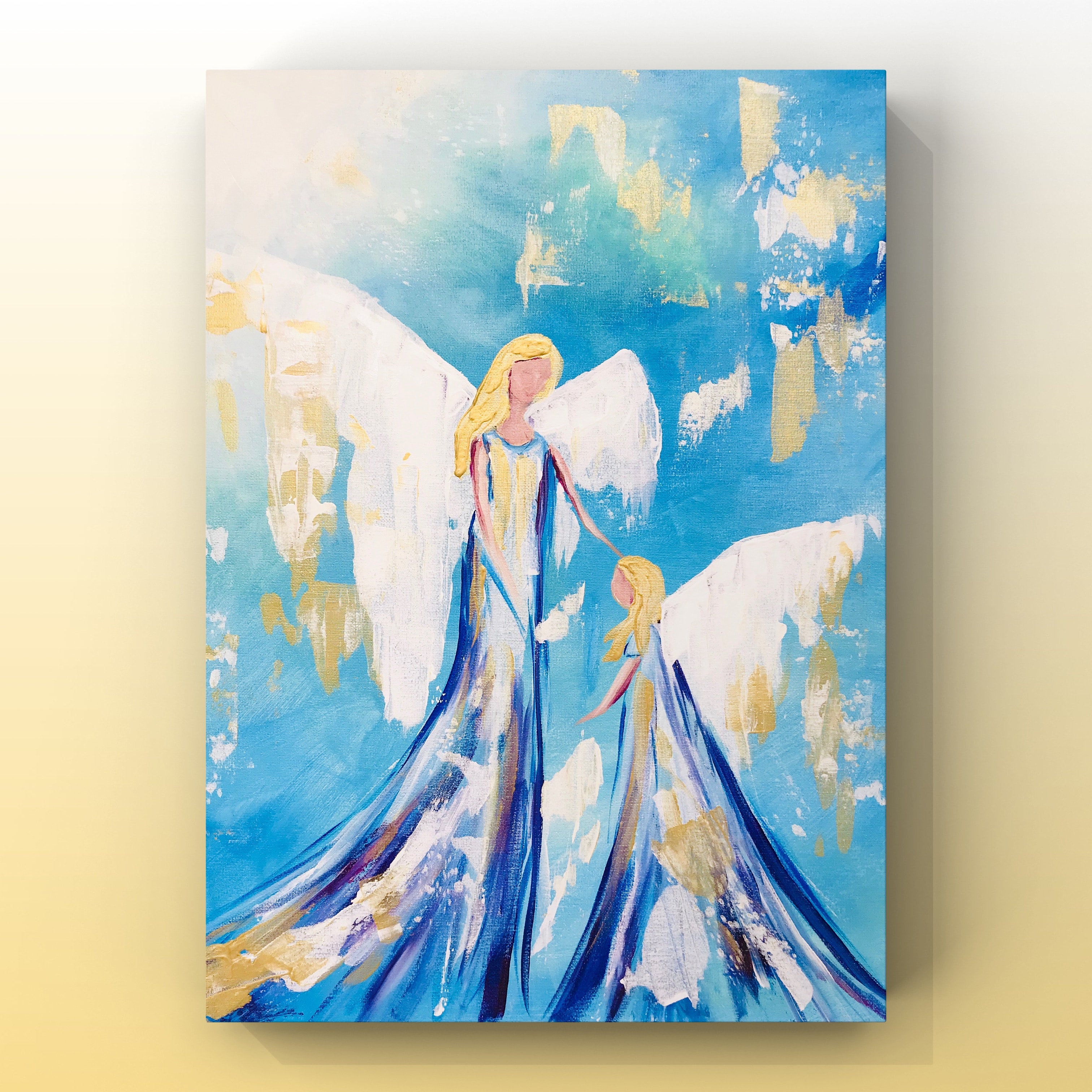 Angel ACRYLIC CANVAS PAINTING TUTORIAL